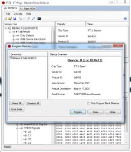 FT Prog And Programming The FT230X MacroFab
