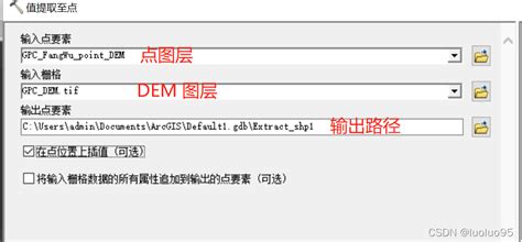 Arcgis 从dem 数据提取对应点的高程值arcgis Dem提取高程点 Csdn博客