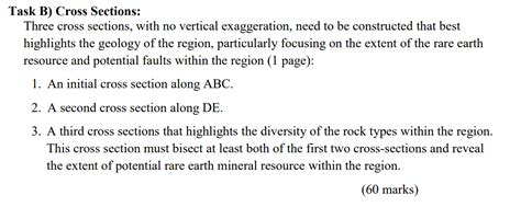Solved Task B Cross Sections Three Cross Sections With No