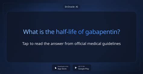 What Is The Half Life Of Gabapentin