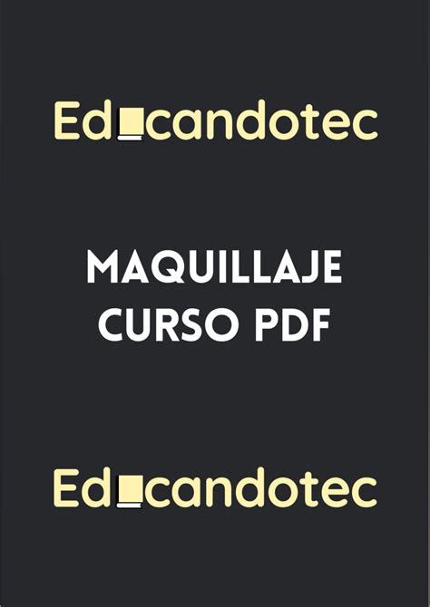 Curso De Maquillaje Pdf ¡descargar Gratis AquÍ Educandotec