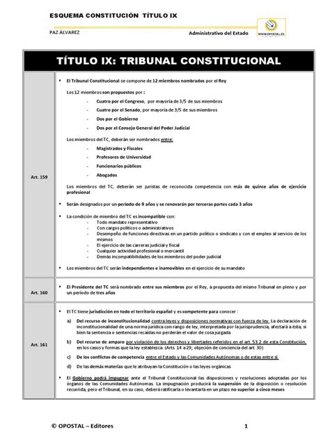 Esquema Título Ix Constituci Pdf Justicia Crimen Y Violencia