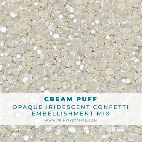 Cream Puff Opaque Shine Confetti Trinity Stamps