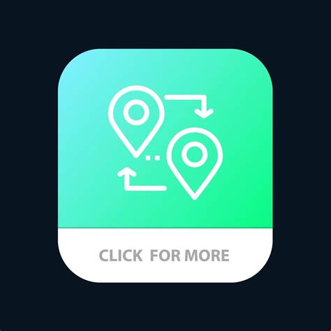 Location Map Pointer Travel Mobile App Button Android And Ios Line Version 19125852 Vector Art
