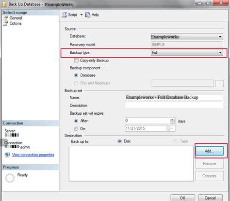 How To Backup An Sql Server Database Web Hosting Faqs By Milesweb