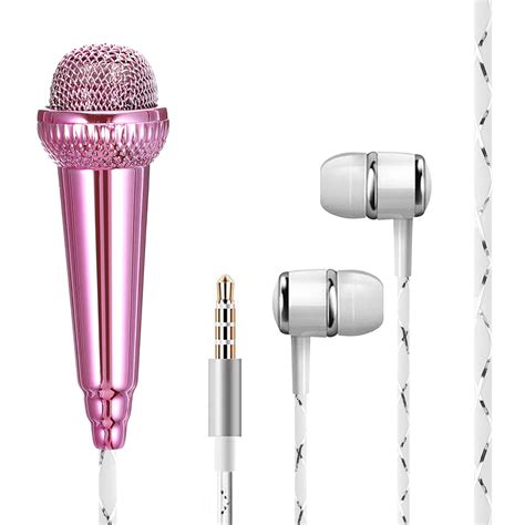 Museya Rosy Small Microphone For Phone E Recording Podcasting Home Use