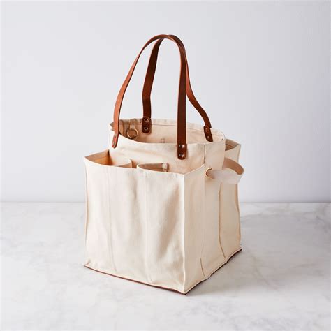 Multi Pocket Canvas Market Tote By Capabunga 2 Colors Best Reusable