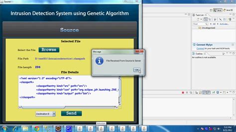 Intrusion Detection System Using Genetic Algorithm In Java Youtube