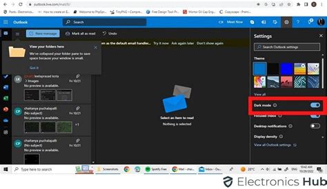 How To Enable Dark Mode In Outlook For All Devices Electronicshub
