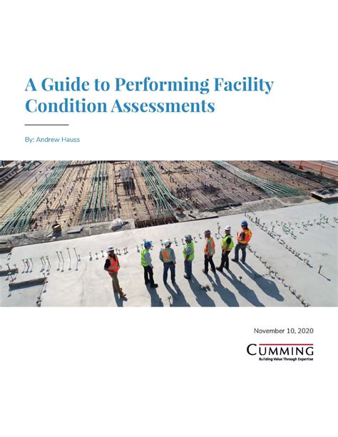 A Guide To Performing Facility Condition Assessments Cumming Group