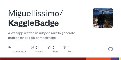Github Miguellissimo Kagglebadge A Webapp Written In Ruby On Rails To Generate Badges For