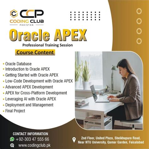 Oracleapex Apex Oracle Oracledatabase Plsql Coding Club Pakistan