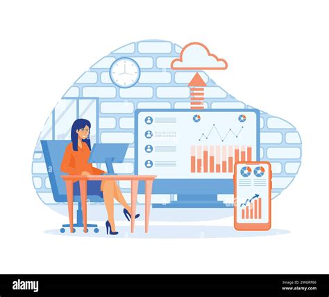 Business Technology Cloud Computing Service Concept And With Developer Team Working On Dashboard