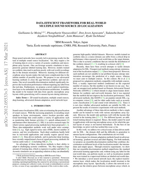 Pdf Data Efficient Framework For Real World Multiple Sound Source 2d