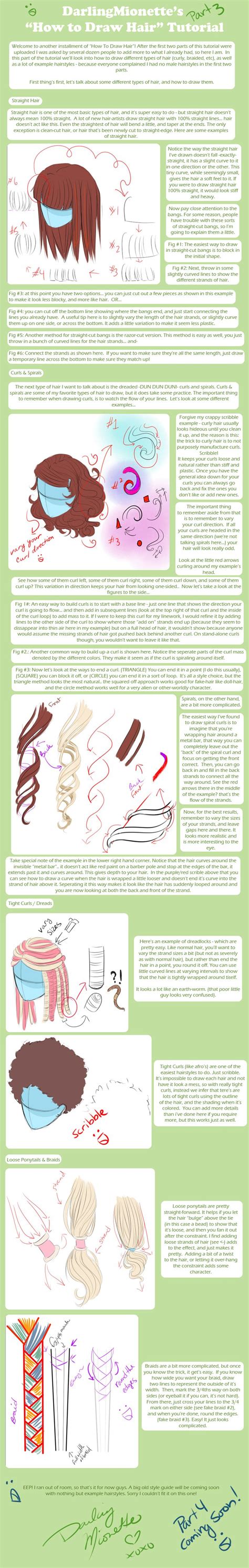 An Info Sheet Showing Different Types Of Hair And How They Are Used To Create Them