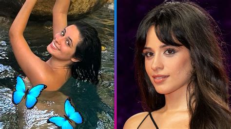 Camila Cabello Shares Topless Pics While Skinny Dipping On Beach