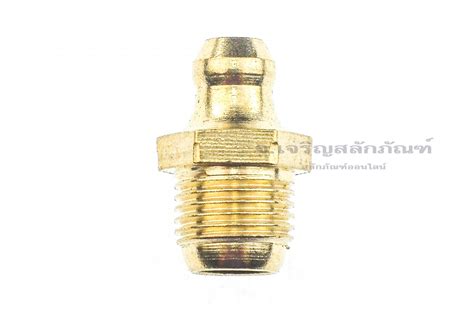 หัวอัดจารบีทองเหลืองแบบตรง ขนาด 3 8 เกลียว 28 วัดความโตที่เกลียวได้ประมาณ 9 5 Mm