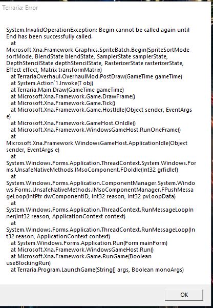 Tmodloader Help With Crash Please Terraria Community Forums