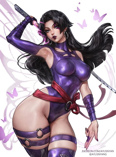 Psylocke Marvel And More Drawn By Aylisnyan Danbooru