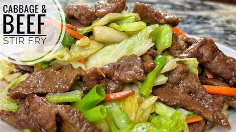 Cabbage And Beef Stir Fry Tender And Juicy Beef And Vegetable Stir