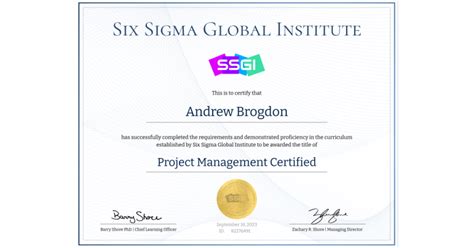 Andrew Brogdon On Linkedin Project Management Certification • Andrew Brogdon • Six Sigma Global