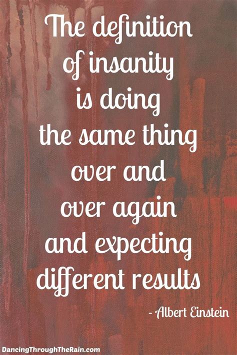 Infographic Definition Of Insanity Quote