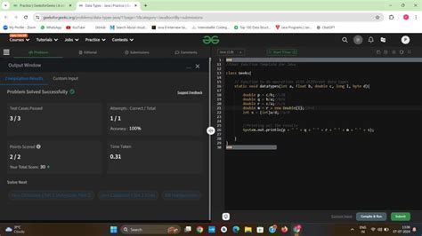 Completed Java Problem Solving On Geeksforgeeks Pranav Khare Posted On The Topic Linkedin