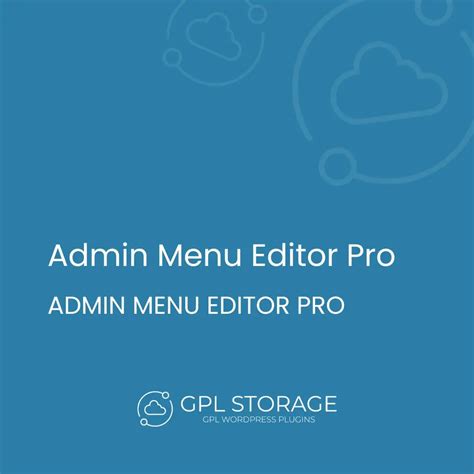 download admin menu editor pro gpl storage wordpress
