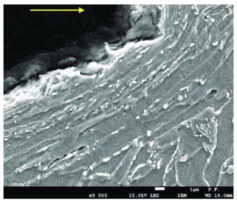 Metallographic Microstructure Of Cross Sectional Area Of Cut A