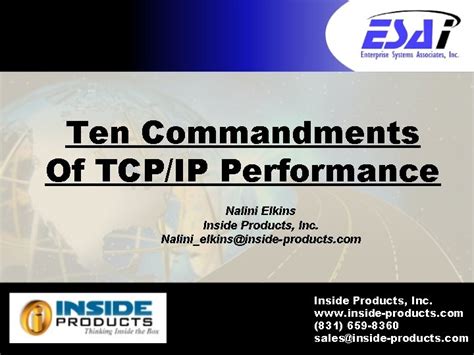 Ten Commandments Of Tcpip Performance Nalini Elkins Inside