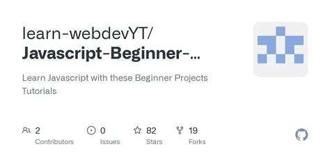 Github Learn Webdevytjavascript Beginner Tutorials Learn Javascript