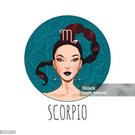 天蠍座生肖標誌藝術品美麗的女孩臉星座符號星標向量插圖向量圖形及更多天蠍座圖片 天蠍座 星座符號 女人 Istock