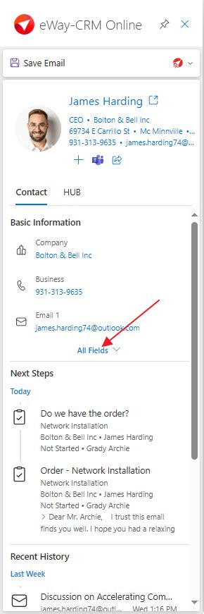 Organize Emails Eway Crm