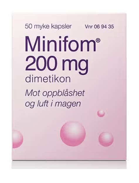 Minifom 50 Kapsler 200mg I Apotekhjem I Rask Rimelig Og Trygg Netthandel