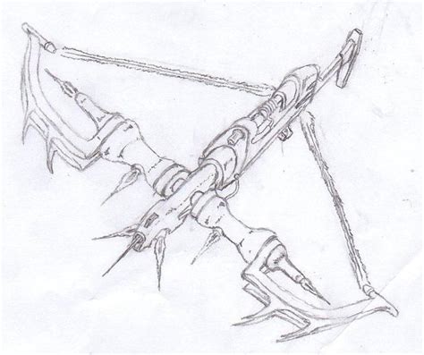 Crossbow Sketch At PaintingValley Com Explore Collection Of Crossbow Sketch