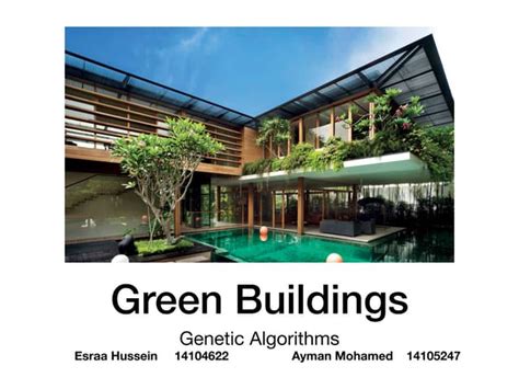 Genetic Algorithms Green Buildings Pdf