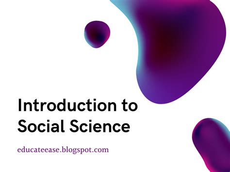 Introduction To Social Science Course Syllabus