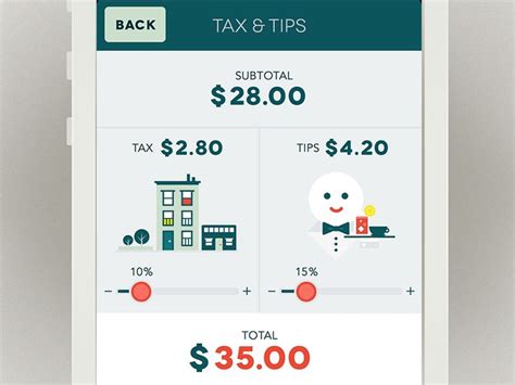 Bill Splitting App Tax And Tips Bills App Design Research