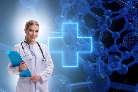 원격 진료 미래 개념의 여자 의사 사진 배경 및 무료 다운로드를위한 그림 Pngtree