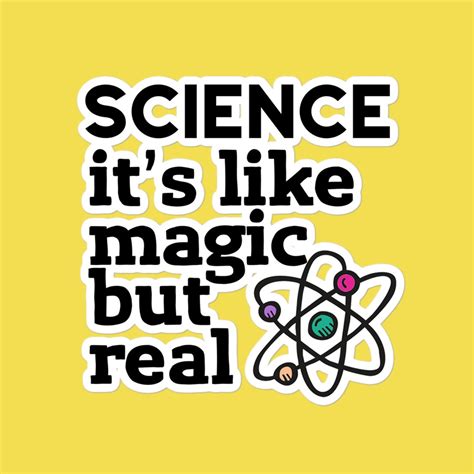 Science Its Like Magic But Real Sticker Laptop Decal Etsy