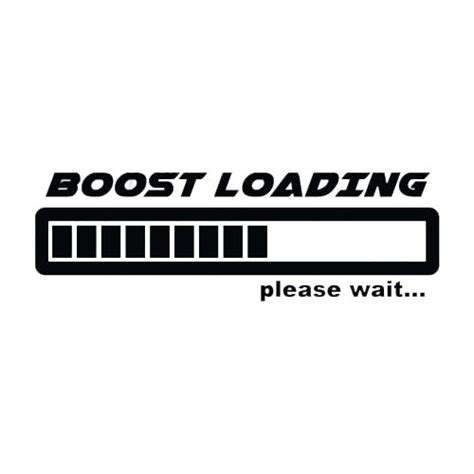 Boost Loading Vinyl Sticker Car Window Decal Car Window Sticker Car
