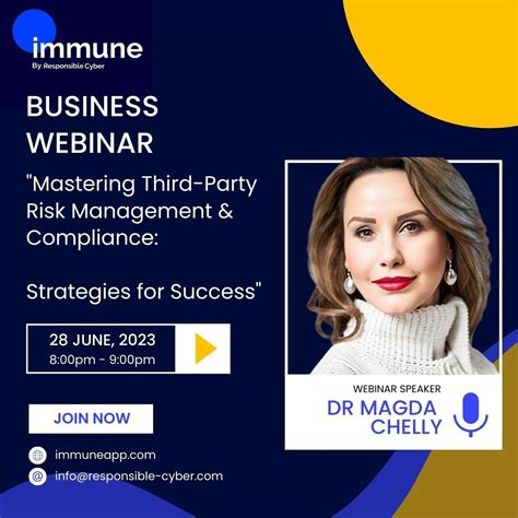 Join Us In “mastering Third Party Risk Management And Compliance Strategies For Success