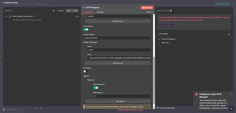 Error In Api Call Using The Request Node In N8n But It Works In