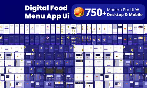 Digital Food Menu App Modern Pro Ui Desktop Mobile FREE Demo Figma