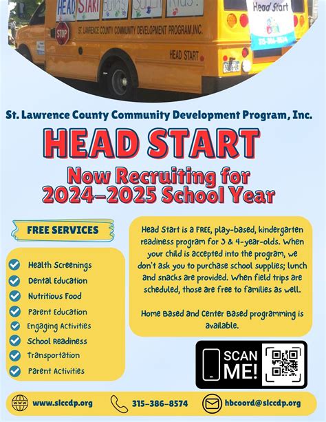 Head Start Enrollment St Lawrence County Community Development Program