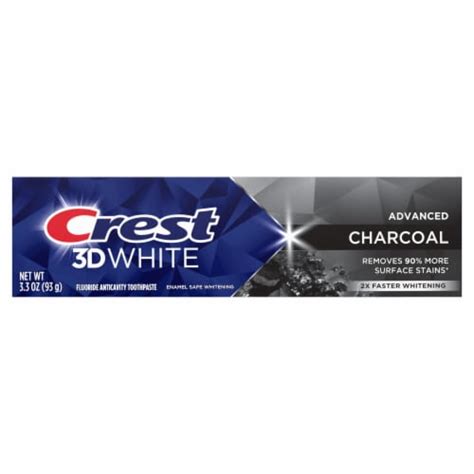 Crest 3d White Advanced Charcoal Teeth Whitening Toothpaste 33 Oz