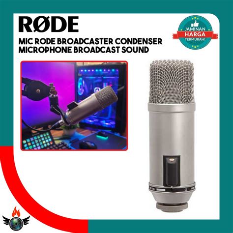 Jual Mic Rode Broadcaster Condenser Microphone Broadcast Sound Shopee