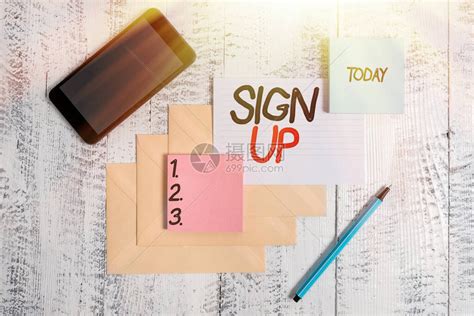 Word写入文本签名商业图片展示使用您的信息在网站团队学院或博客envelops标记上注册高清图片下载 正版图片504465075 摄图网