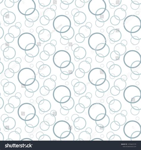 Seamless Pattern Overlapping Circles Vector Stock Vector Royalty Free Shutterstock