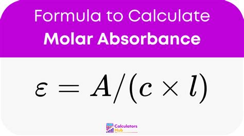 Molar Absorbance Calculator Online